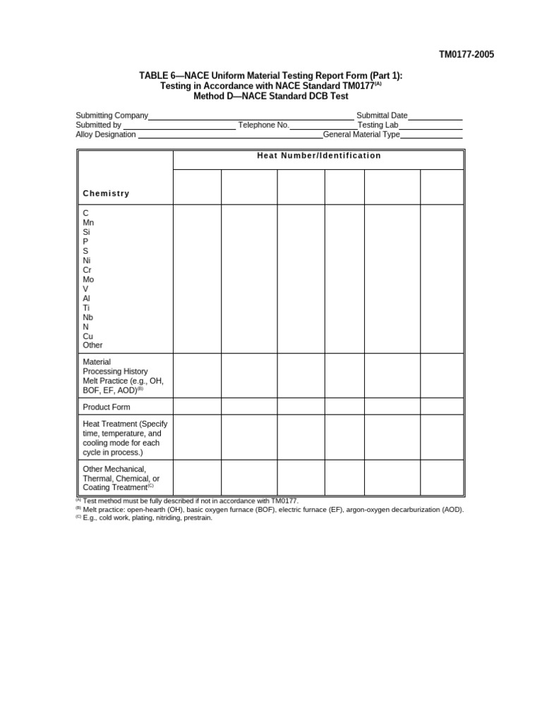 Iso-Tc 67 - Table 6 Parts 1 and 2 | PDF