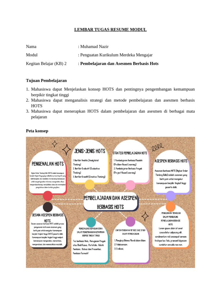 Lembar Tugas Resume Modul 12 KB 2 | PDF