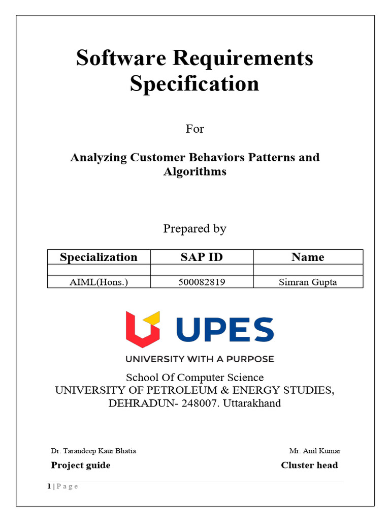 SRS Final Major 2 | PDF