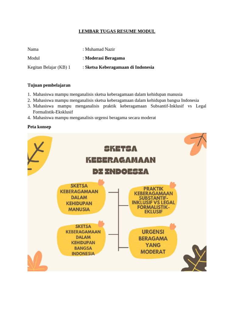 Lembar Tugas Resume Modul 11 KB 1 | PDF
