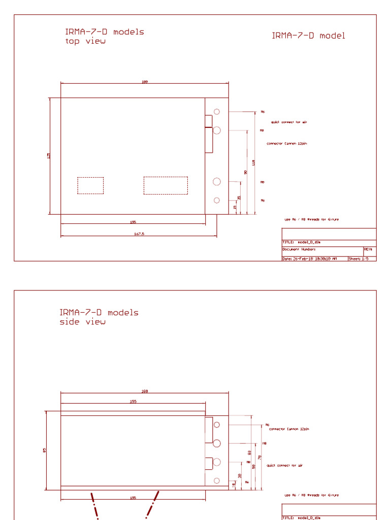 Visilab IRMA-7 Model D Dimensions | PDF
