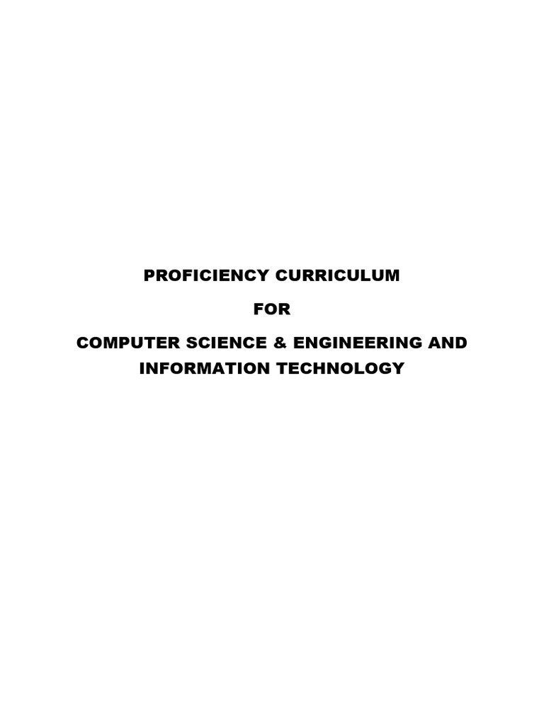 Final Proficiency Curriculum16042021 | PDF