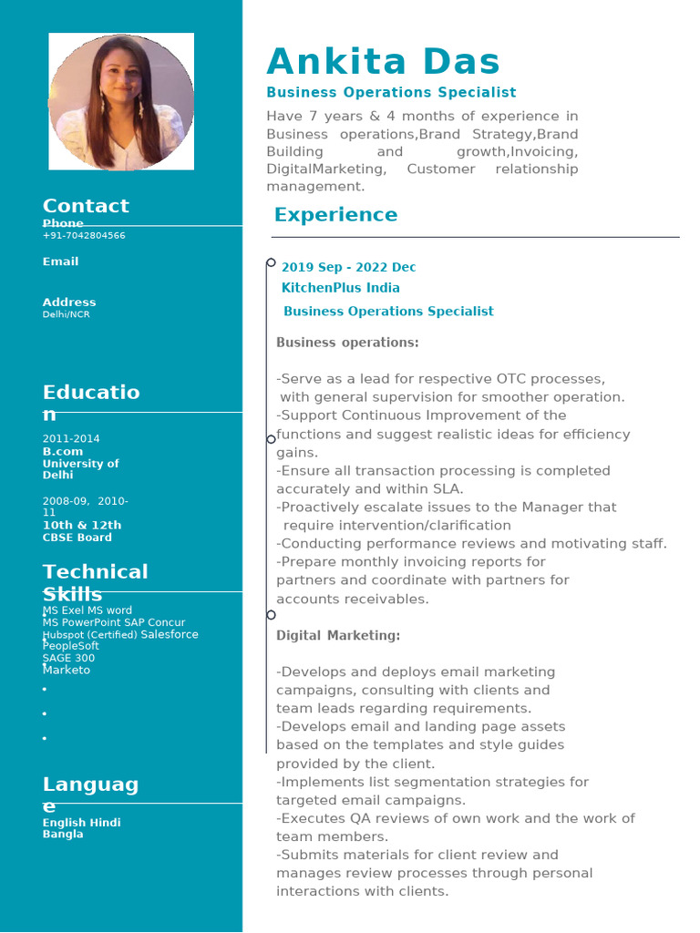 Ankita CV | PDF