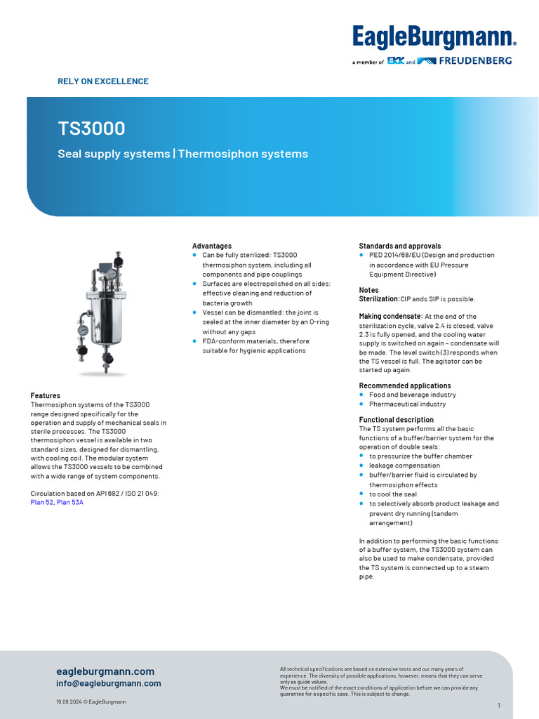 EagleBurgmann TS3000 EN | PDF
