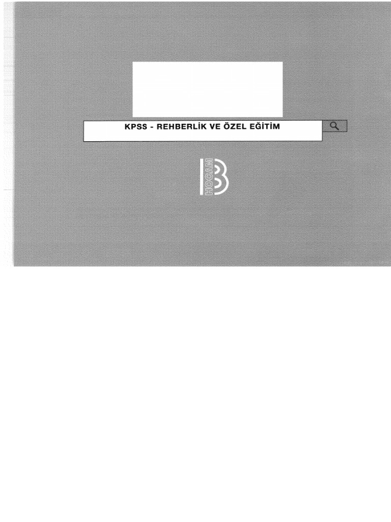 345 - Beni̇m Hocam Rehberli̇k Özel Eği̇ti̇m Vi̇deo Ders Notu | PDF