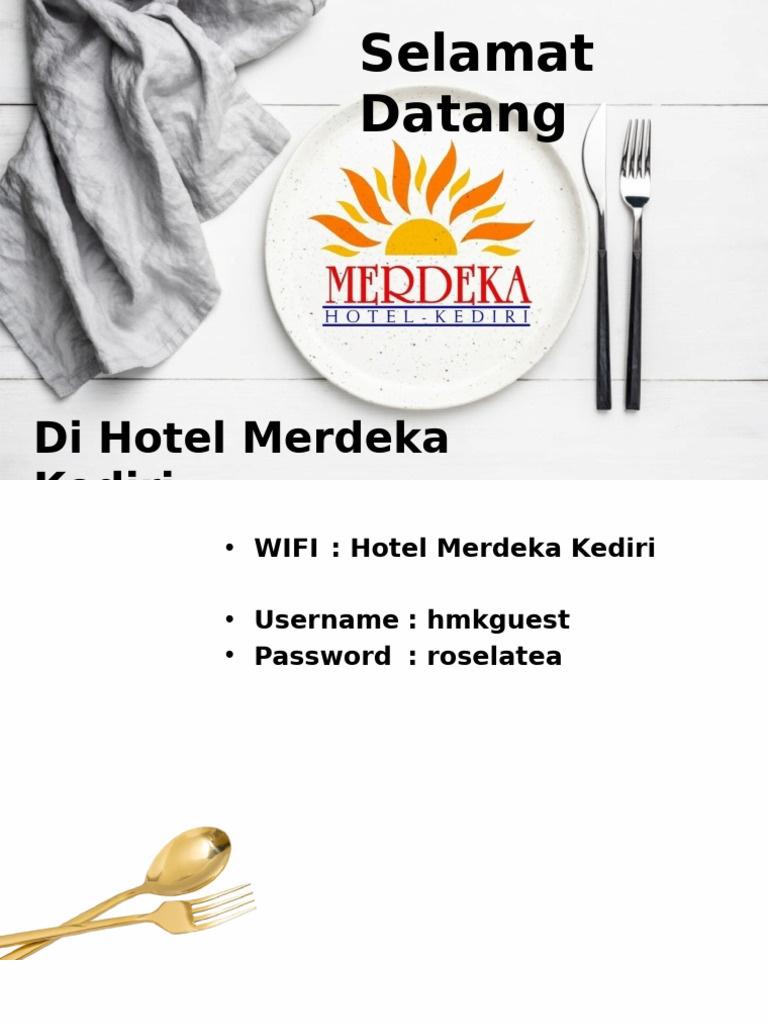 SEJARAH DAN TABLE MANNER HOTEL MERDEKA | PDF