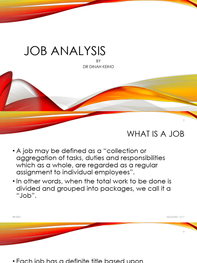 Job Analysis | PDF