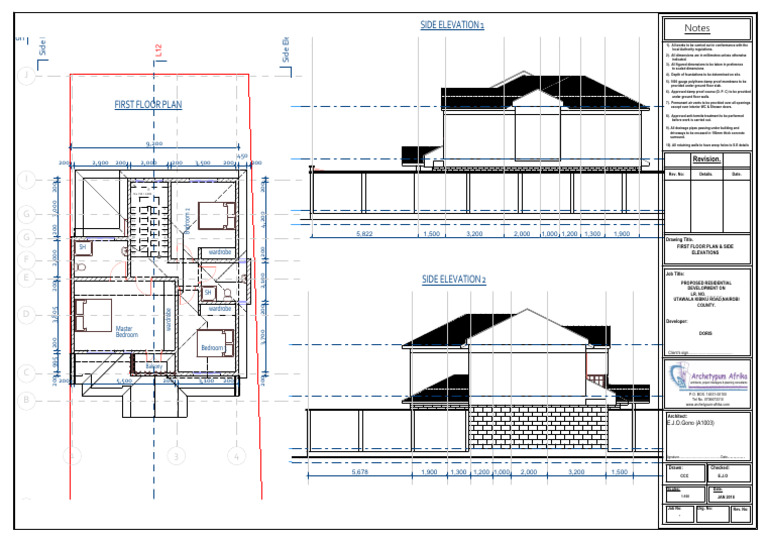 First Floor and Side Elevations | PDF