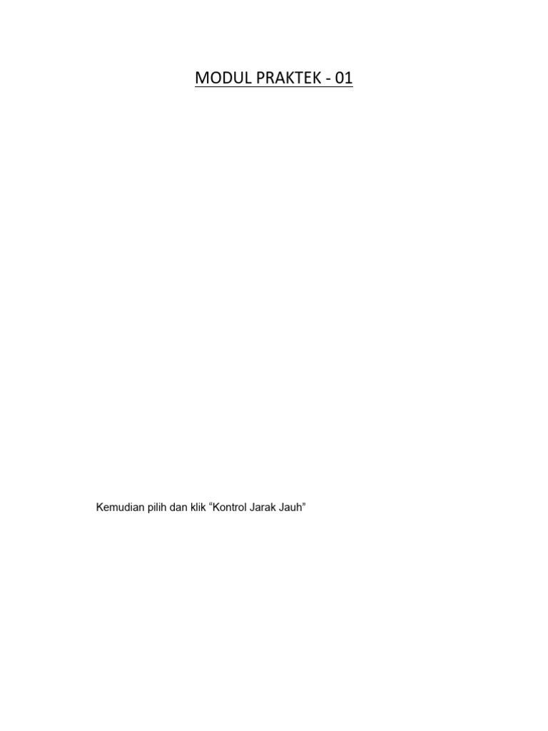 Modul Praktek-01 | PDF