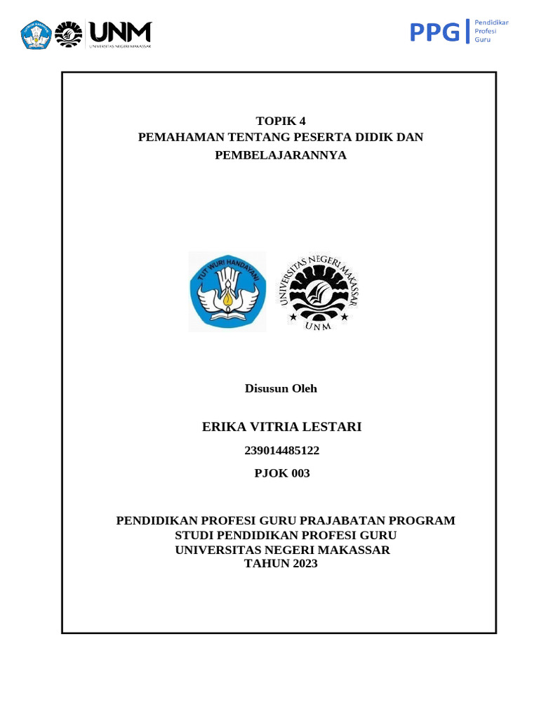 T4-Mulai Dari Diri - Erika Vitria Lestari | PDF