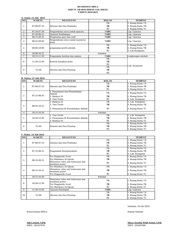 RUNDOWN MPLS SISWA PRINT FIX (1) (1) (1) | PDF