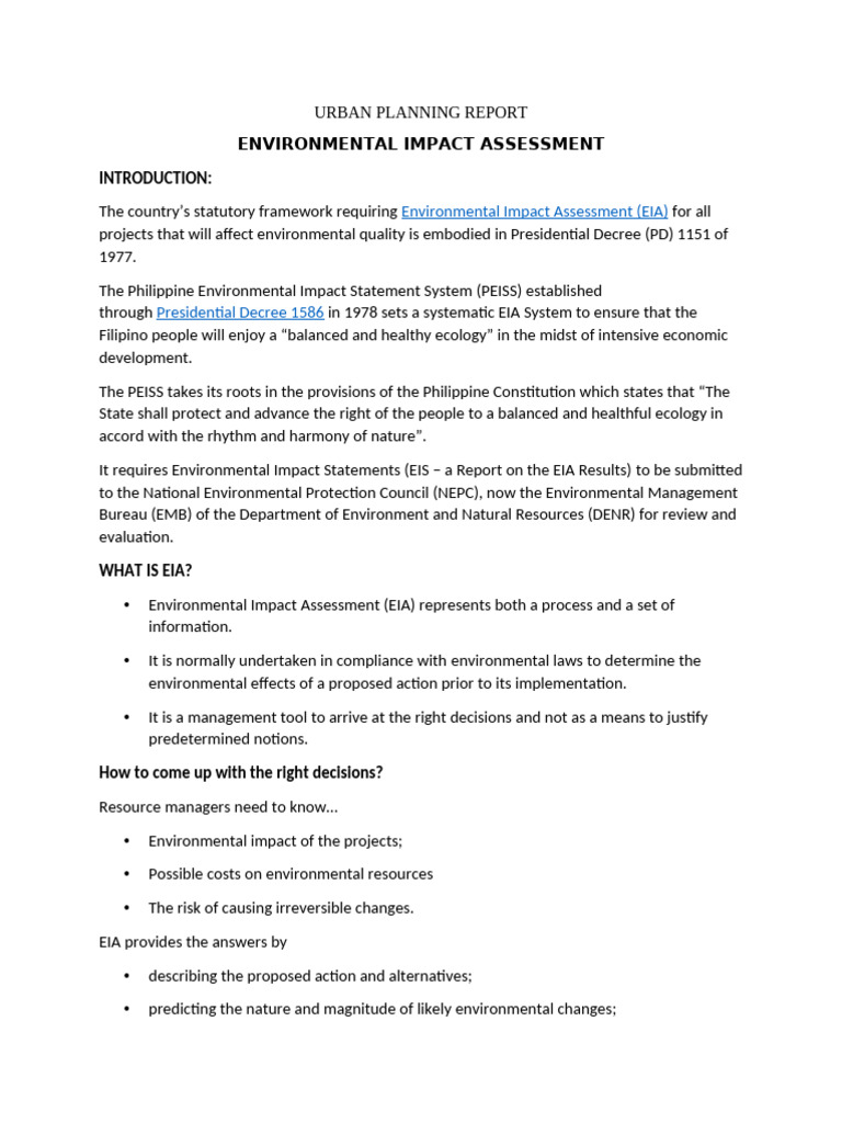 Urban Planning Report | PDF