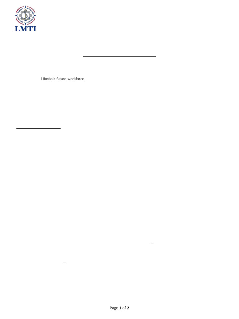 LMTI Admission Information Sheet 2024 | PDF