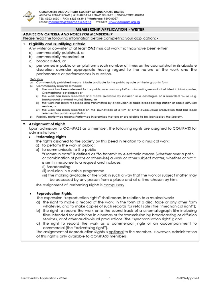 1 Writer Application | PDF