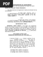 Sample Partition Agreement Document | PDF | Deed | Document