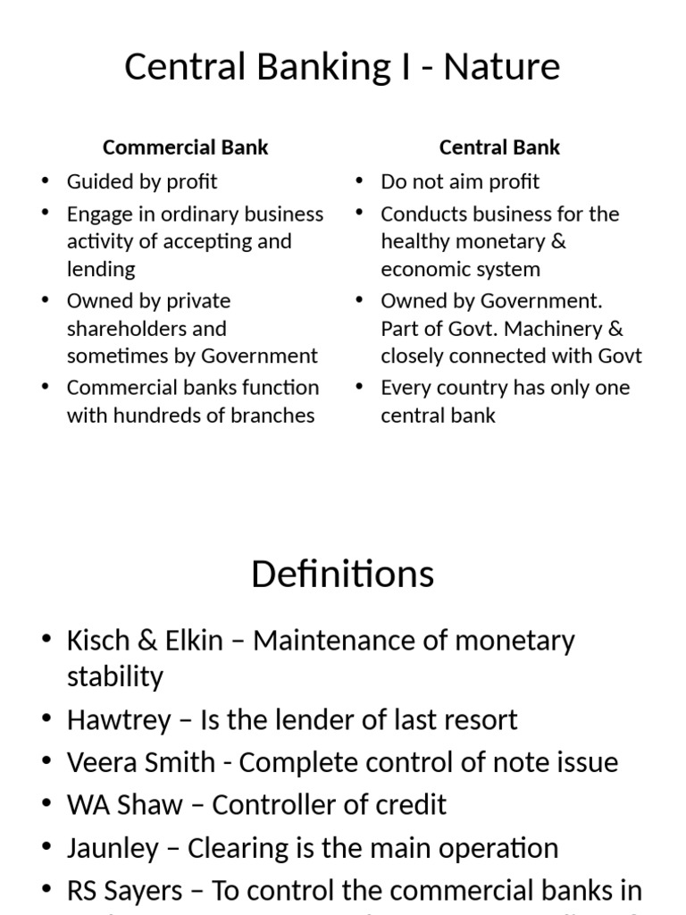 Central Banking | PDF