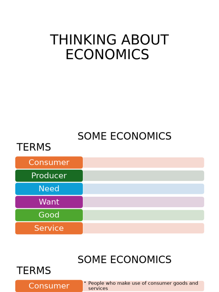 Thinking About Economics | PDF