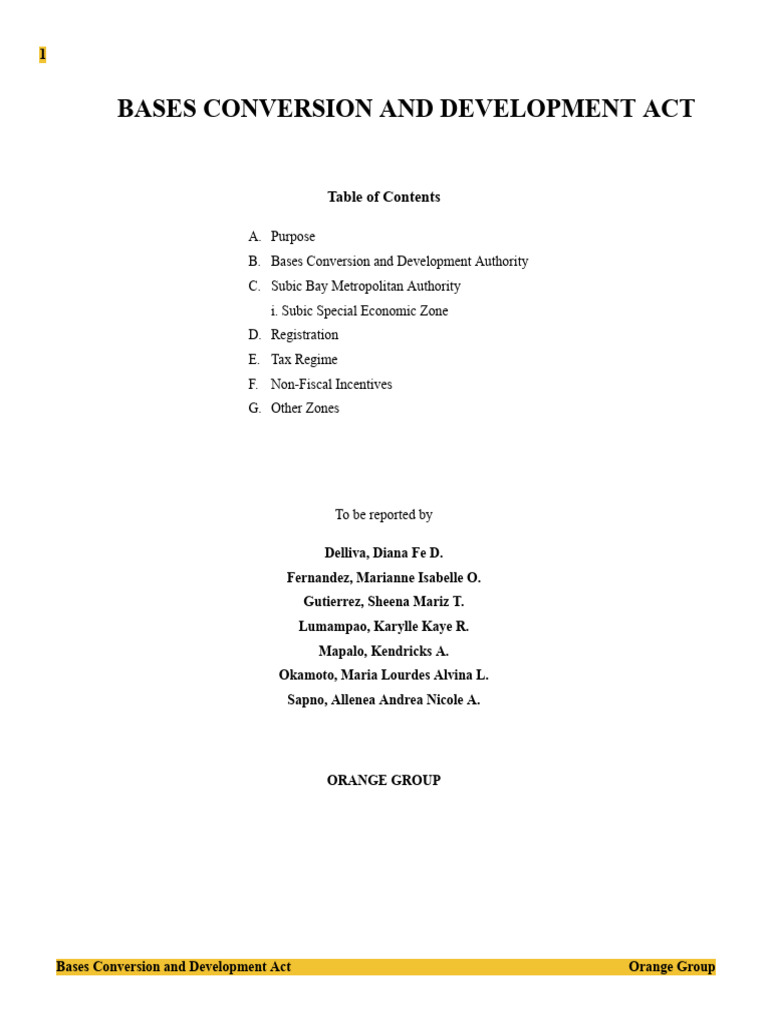 Orange Group Handouts - ACT223 | PDF