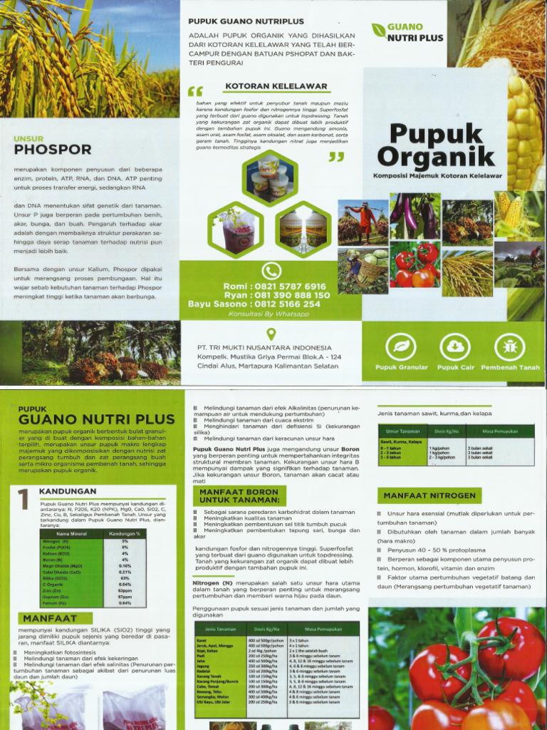 Brosur Pupuk | PDF