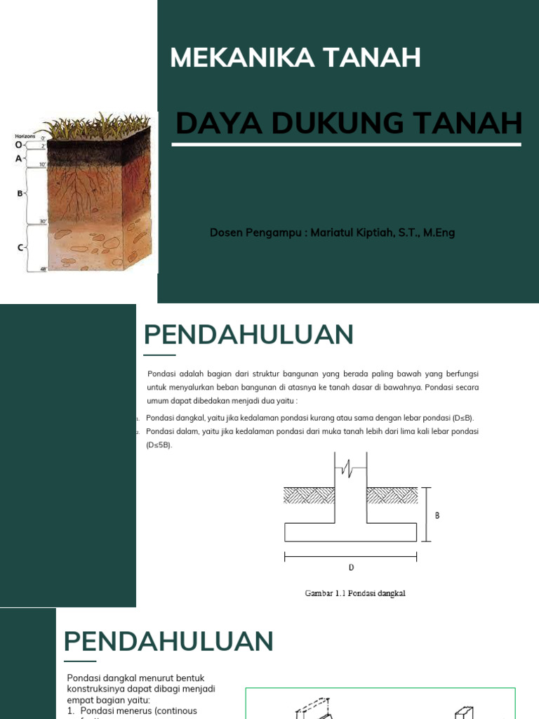 Daya Dukung Tanah | PDF