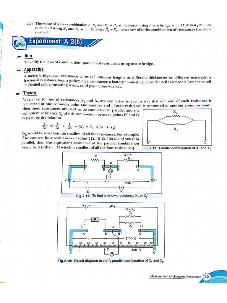 Exp 5 - Parallel Combination of Resistors | PDF
