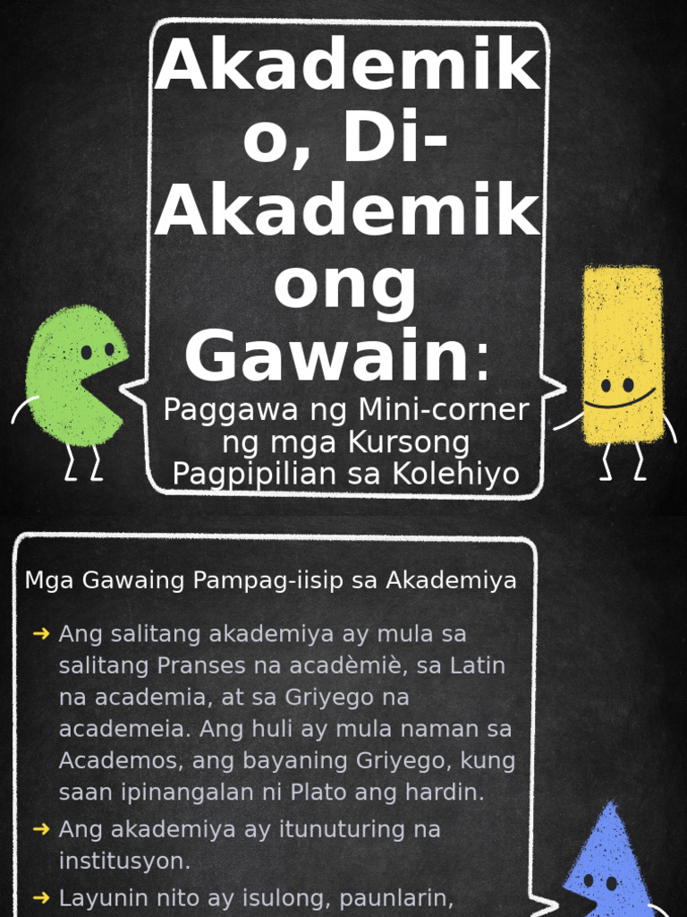 Akademiko Di Akademikong Gawain | PDF