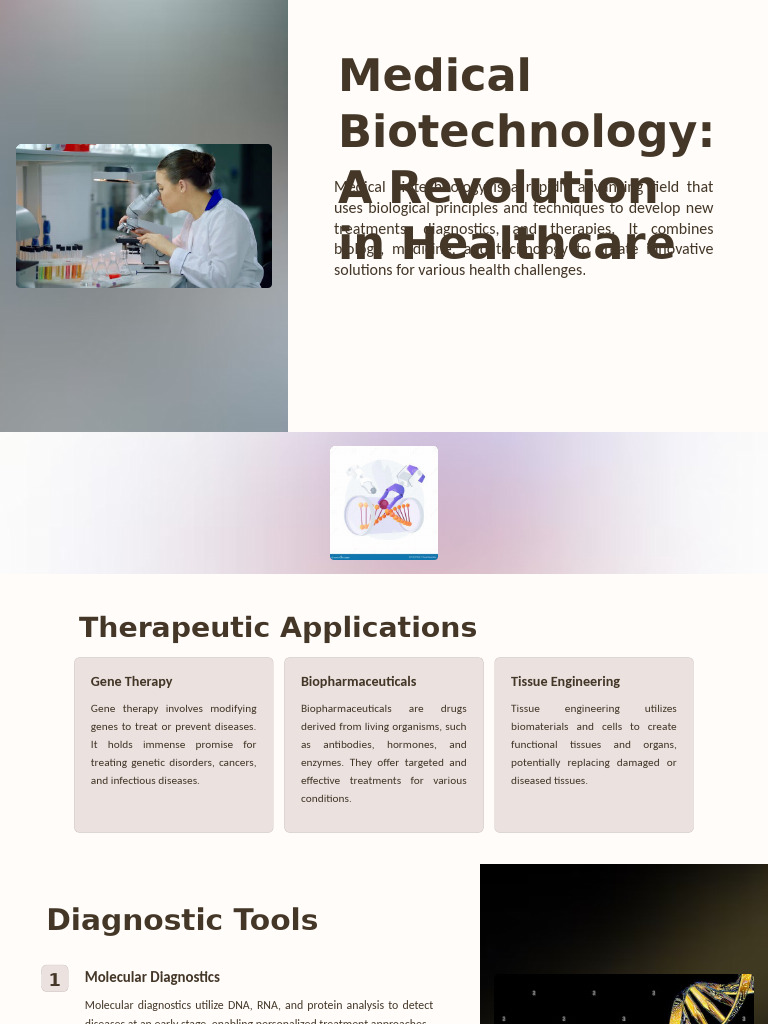 Medical Biotechnology-A Revolution in Healthcare | PDF