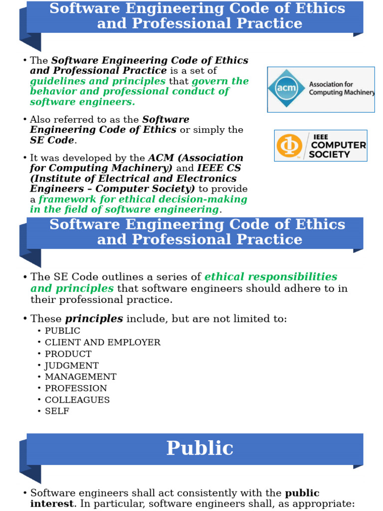 Lecture 12 - Software Engineering Code of Ethics | PDF | Software ...