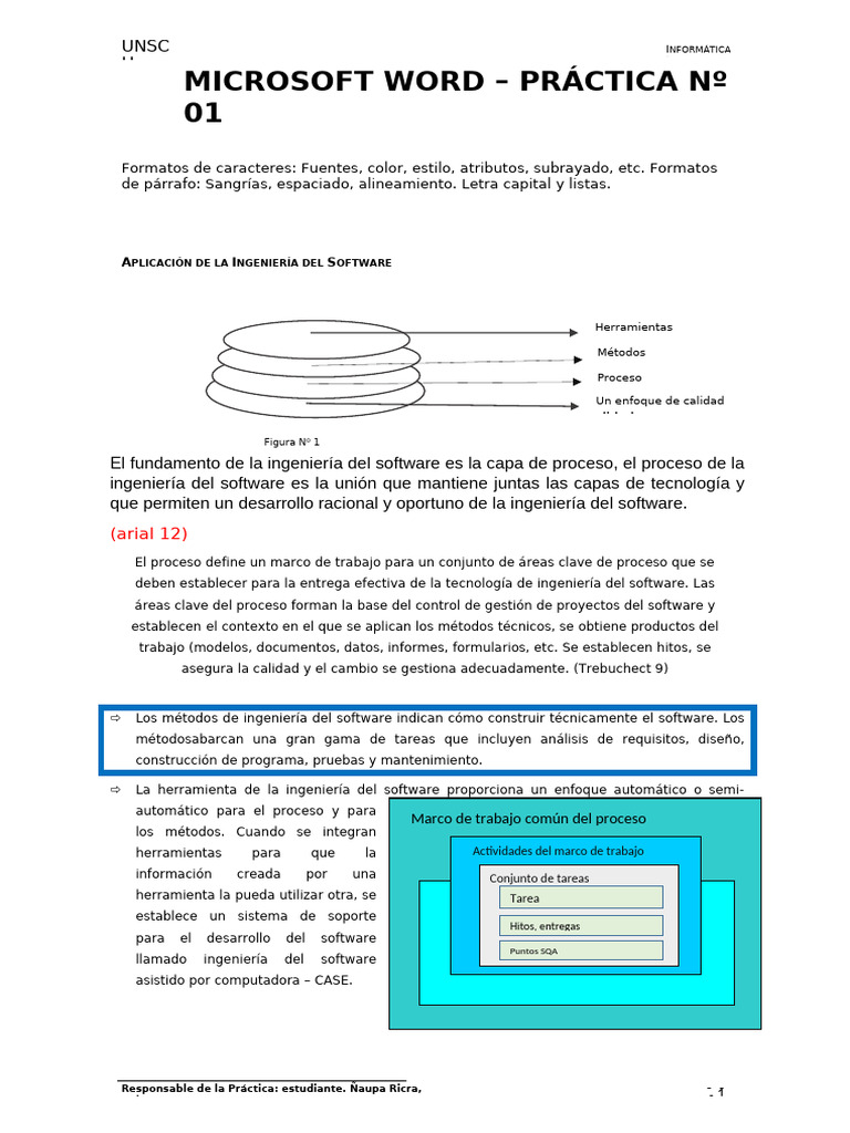 Practica de Word Uno | PDF