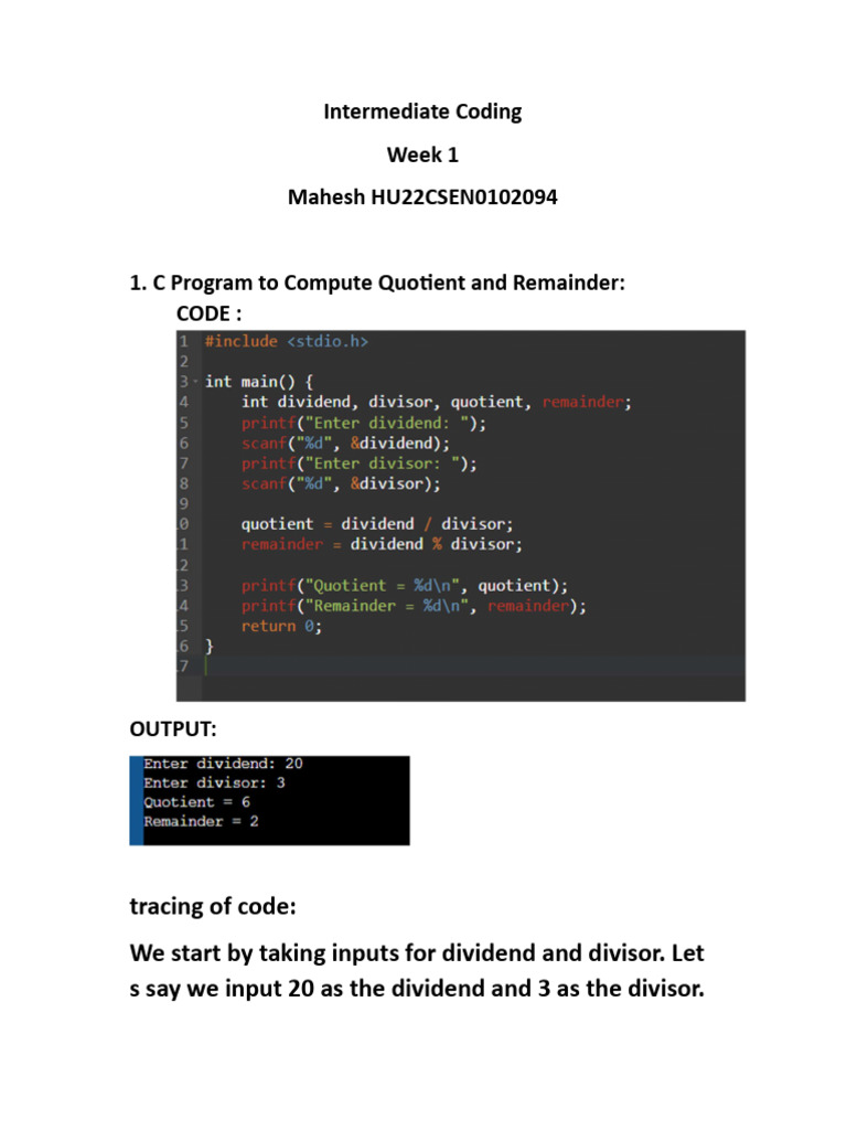 Intermedet Codeing | PDF