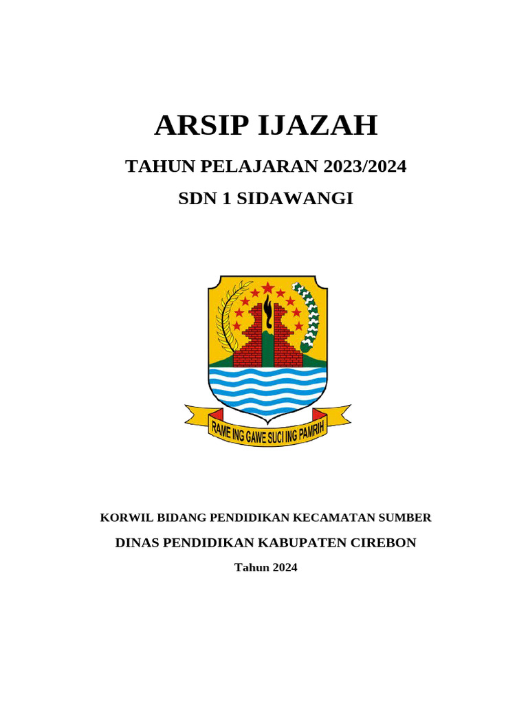 Cover Arsip Ijazah | PDF