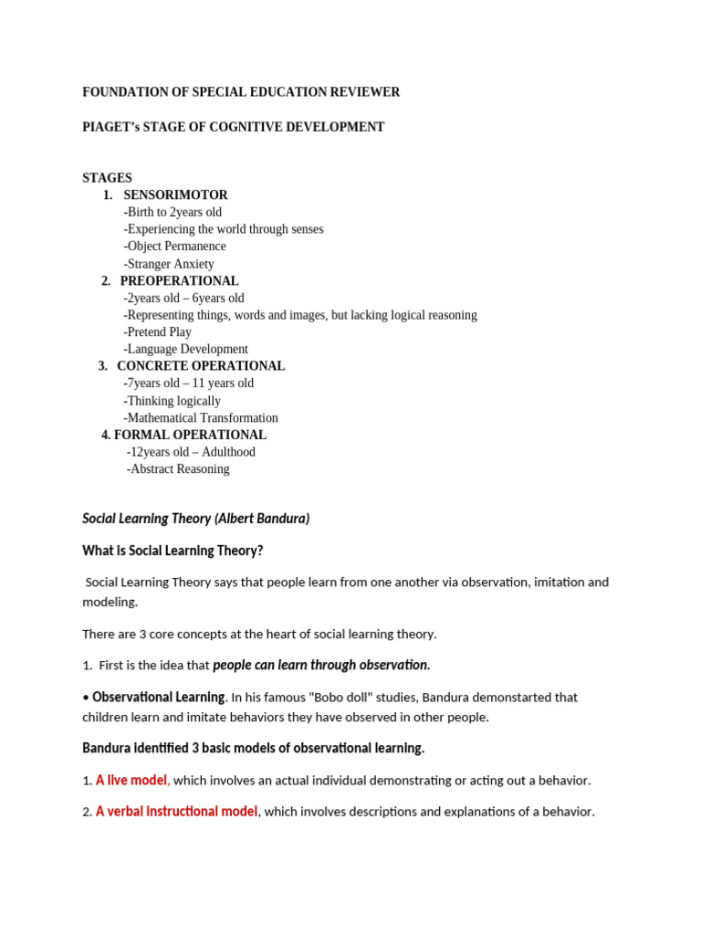 Foundation of Special Education | PDF