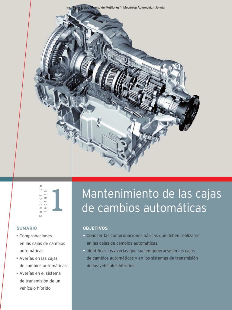 C - L1 - Mantenimiento de Las Cajas Automaticas | PDF