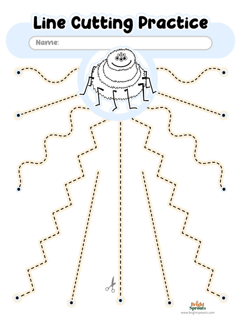 Line Cutting Worksheet 3 | PDF