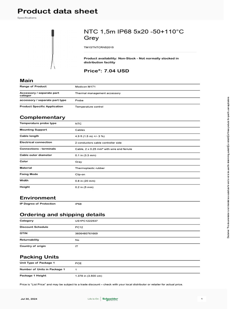 Schneider Electric - Modicon-M171-M172-Logic-Controller ...