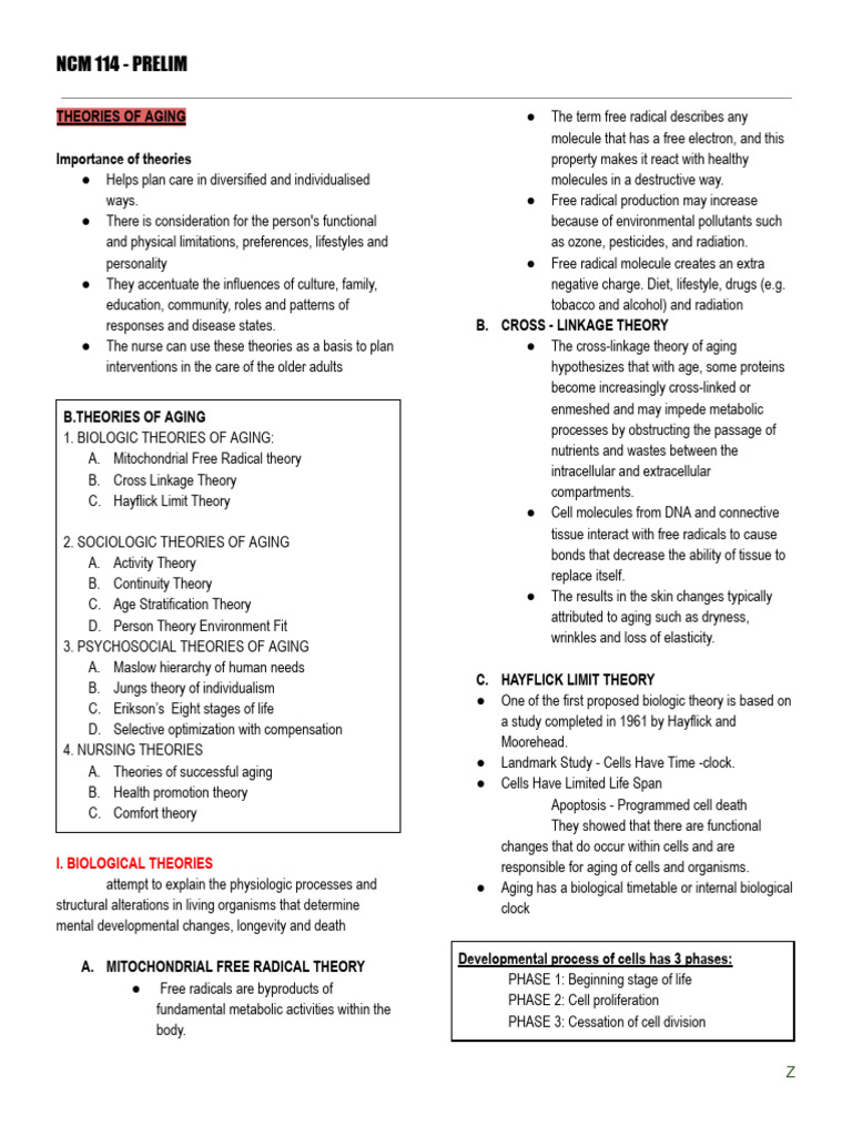 Geria - NCM 114 Lec | PDF