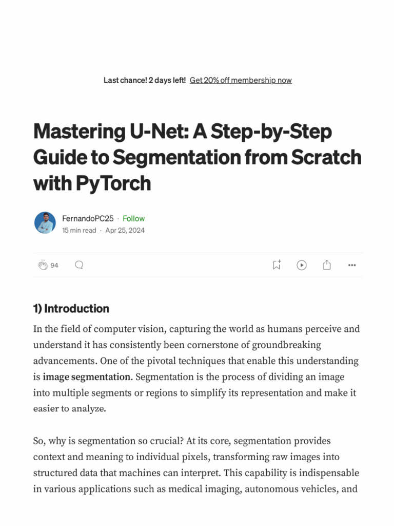 U Net in Pytorch | PDF