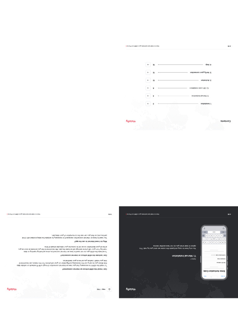 How - To - Install - and - Activate - Your - Holafly - eSIM - On - Iphone - Booklet - Part - 1 | PDF