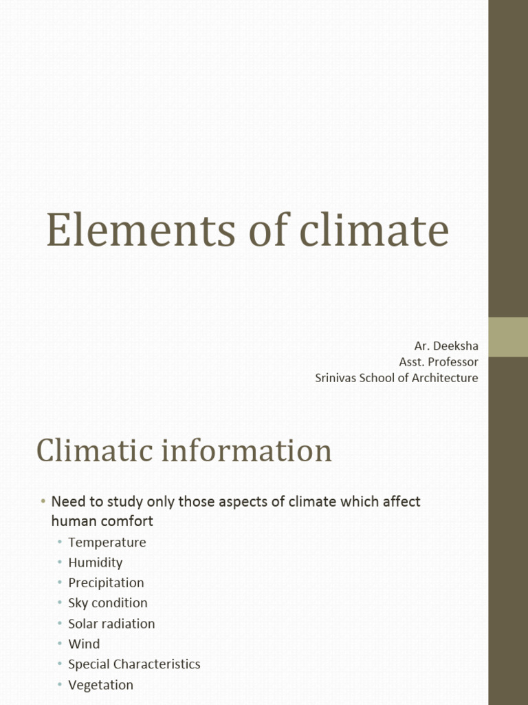 02 Elements of Climate | PDF