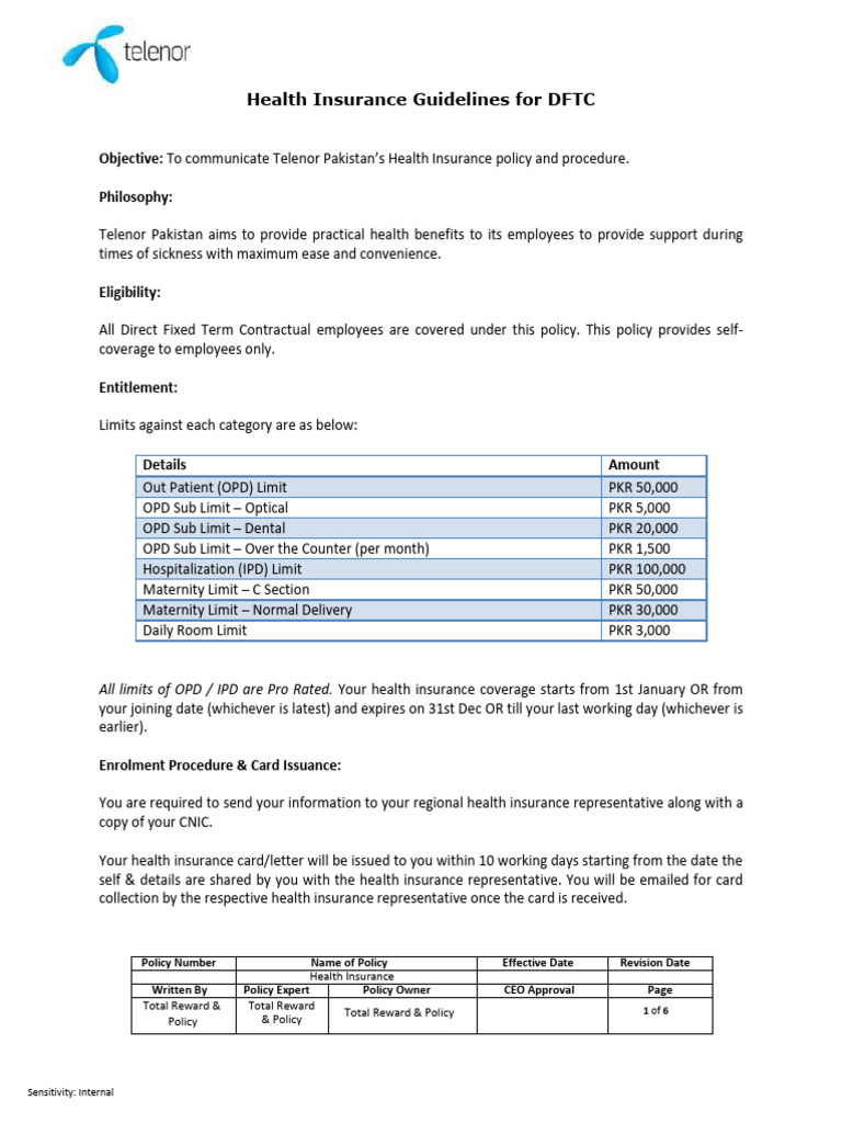 Medical Policy DFTC Employees | PDF