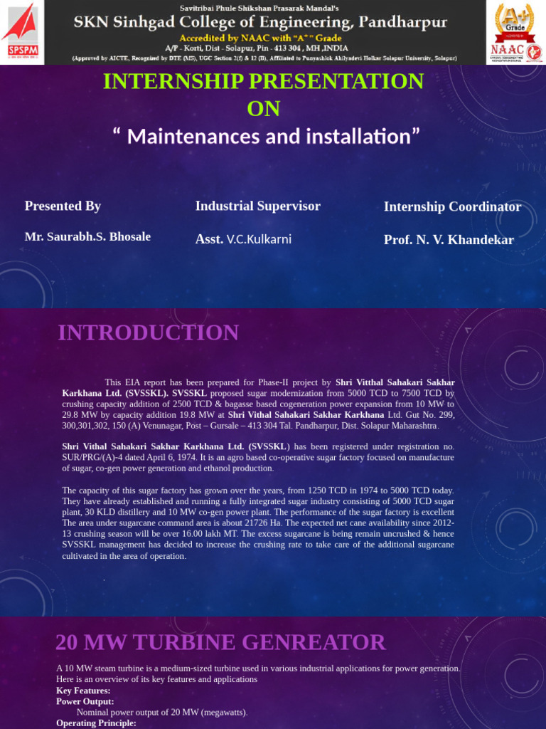 of TY Internship SB | PDF | Electric Motor | Power Engineering