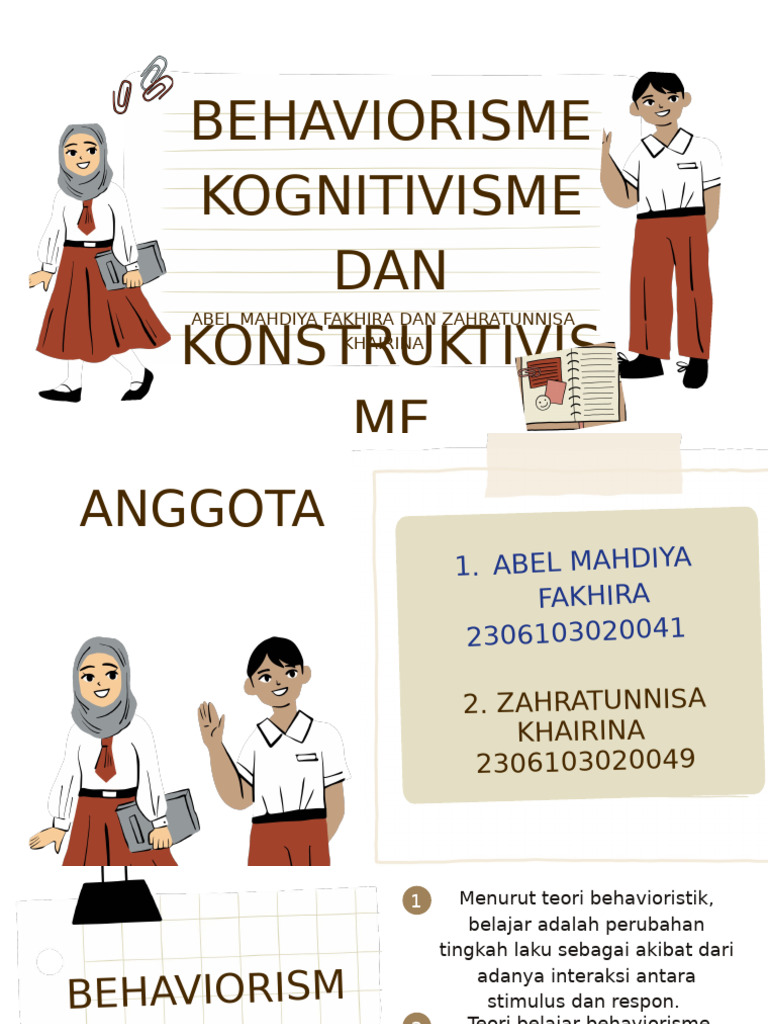 Behaviorisme Dan Konstruktivisme | PDF