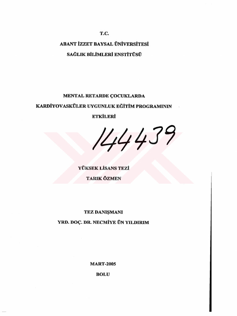 Mental Retarde Çocuklarda Kardiyovasküler Uygunluk Eğitim Programının ...