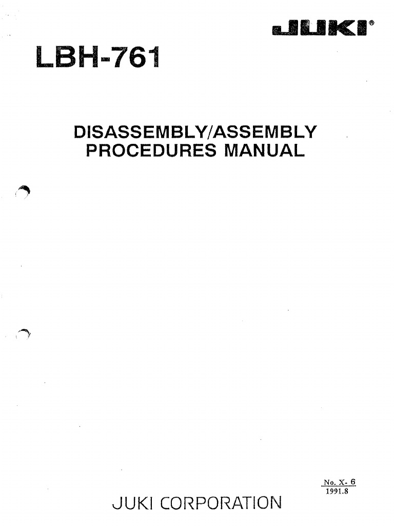 LBH-761 Disassemble | PDF