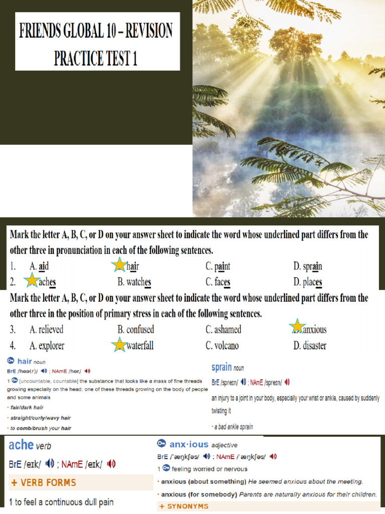 Unit 1,2 Test 1 Explanation | PDF