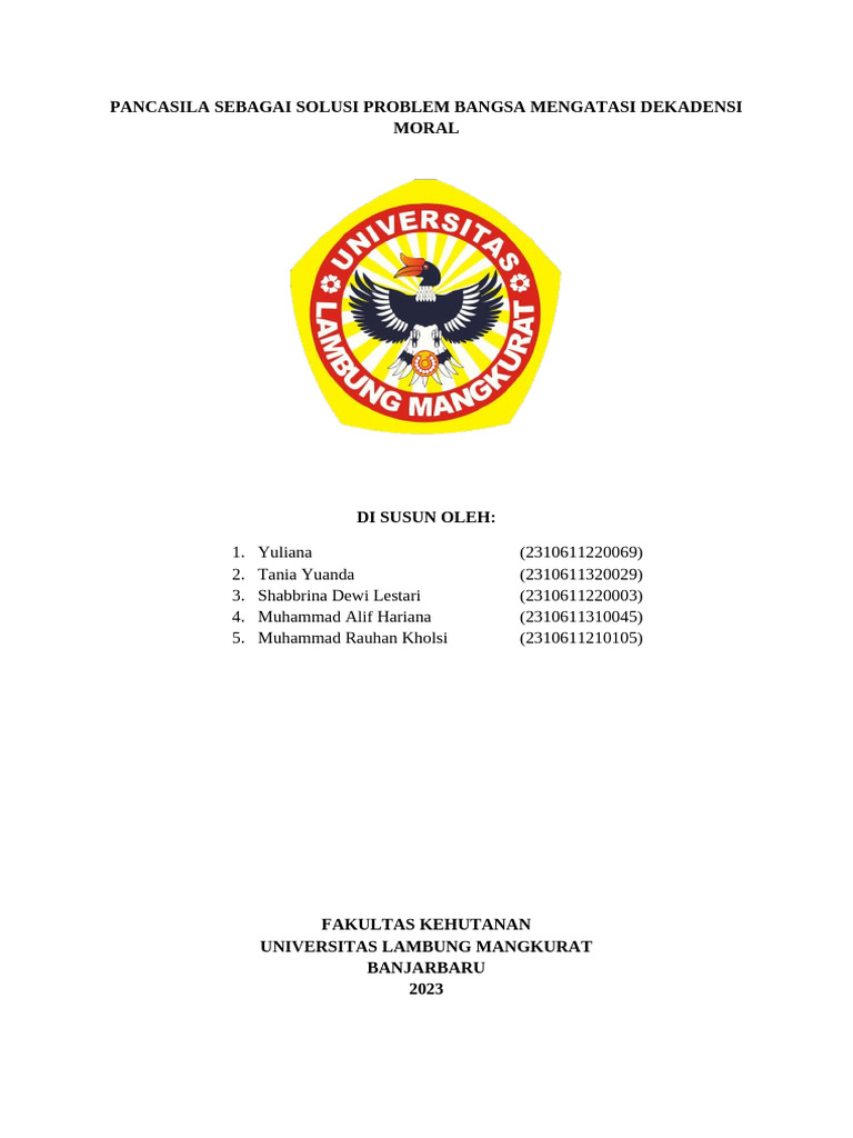 Tugas Kelompok 9 Pancasila | PDF