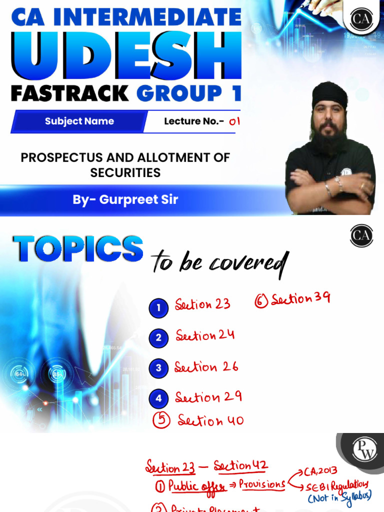 Prospectus and Allotment of Securities 01 - Class Notes | PDF