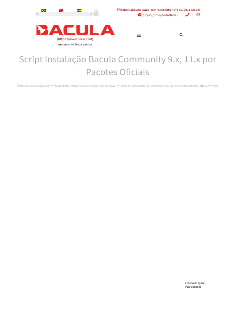Script Instalação Bacula Community 9.x, 11.x Por Pacotes Oficiais ...