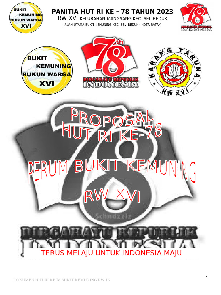 Proposal HUT RI-3 | PDF | Indonesia