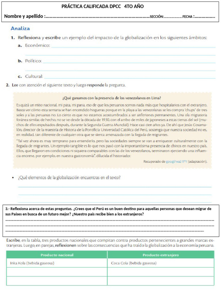 Practica 2 DPCC Cuarto Año | PDF